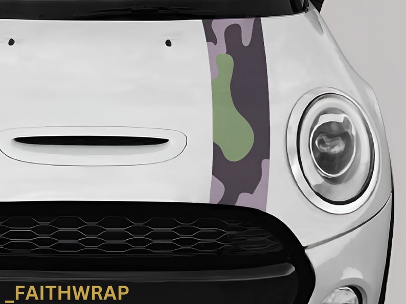 Mini Cooper Bonnet Stripes I Mini Cooper Design I Mini Cooper Bonnet ...