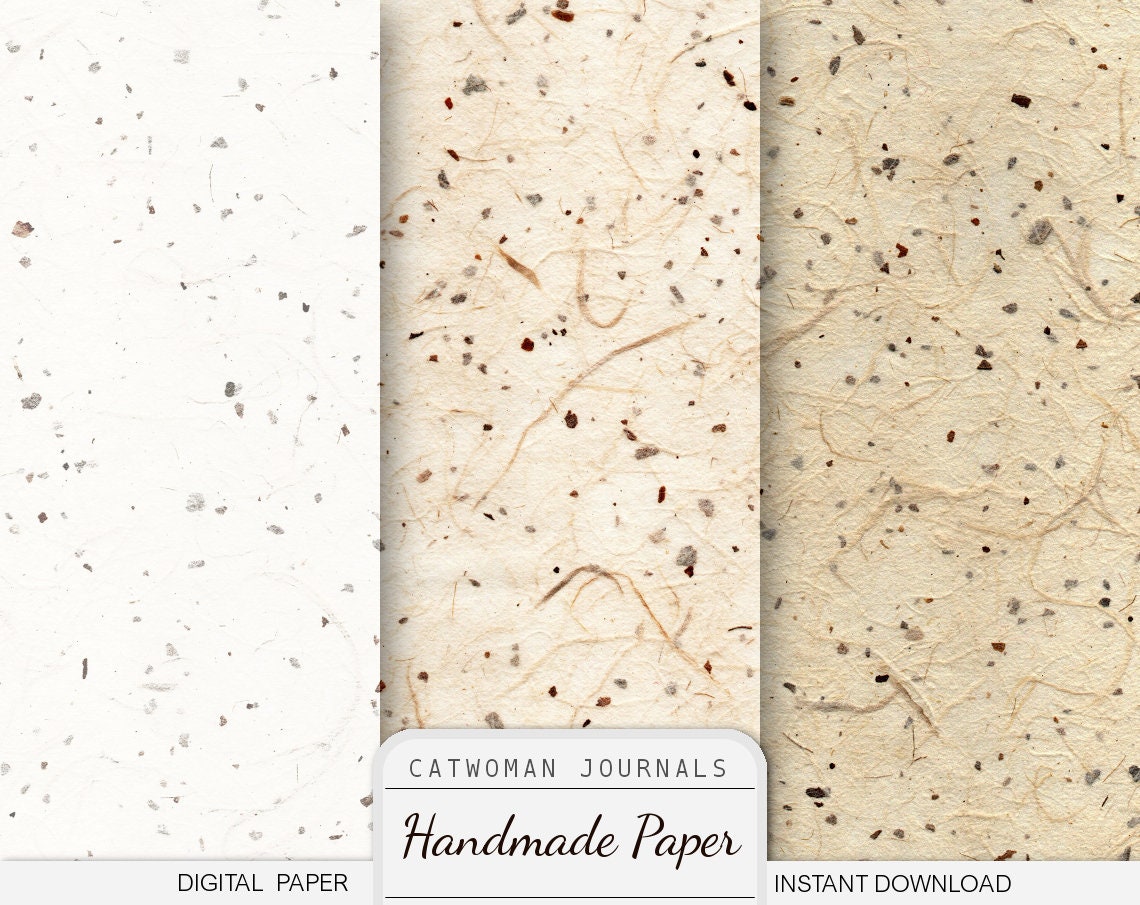Printable Handmade Papers PDF, Neutral Hand Made Paper Texture ...