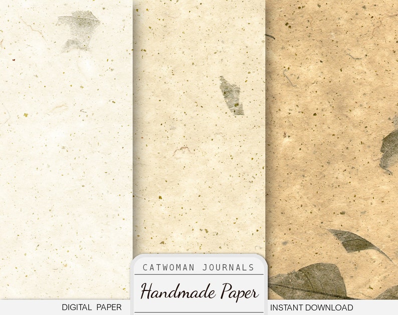 Handmade Paper Textures: Neutral Scrapbook Paper (digital Download) - Etsy