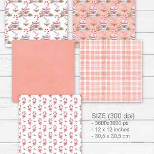 MERRY Digital Scrapbook Paper, Christmas Holiday Season, Watercolor ...