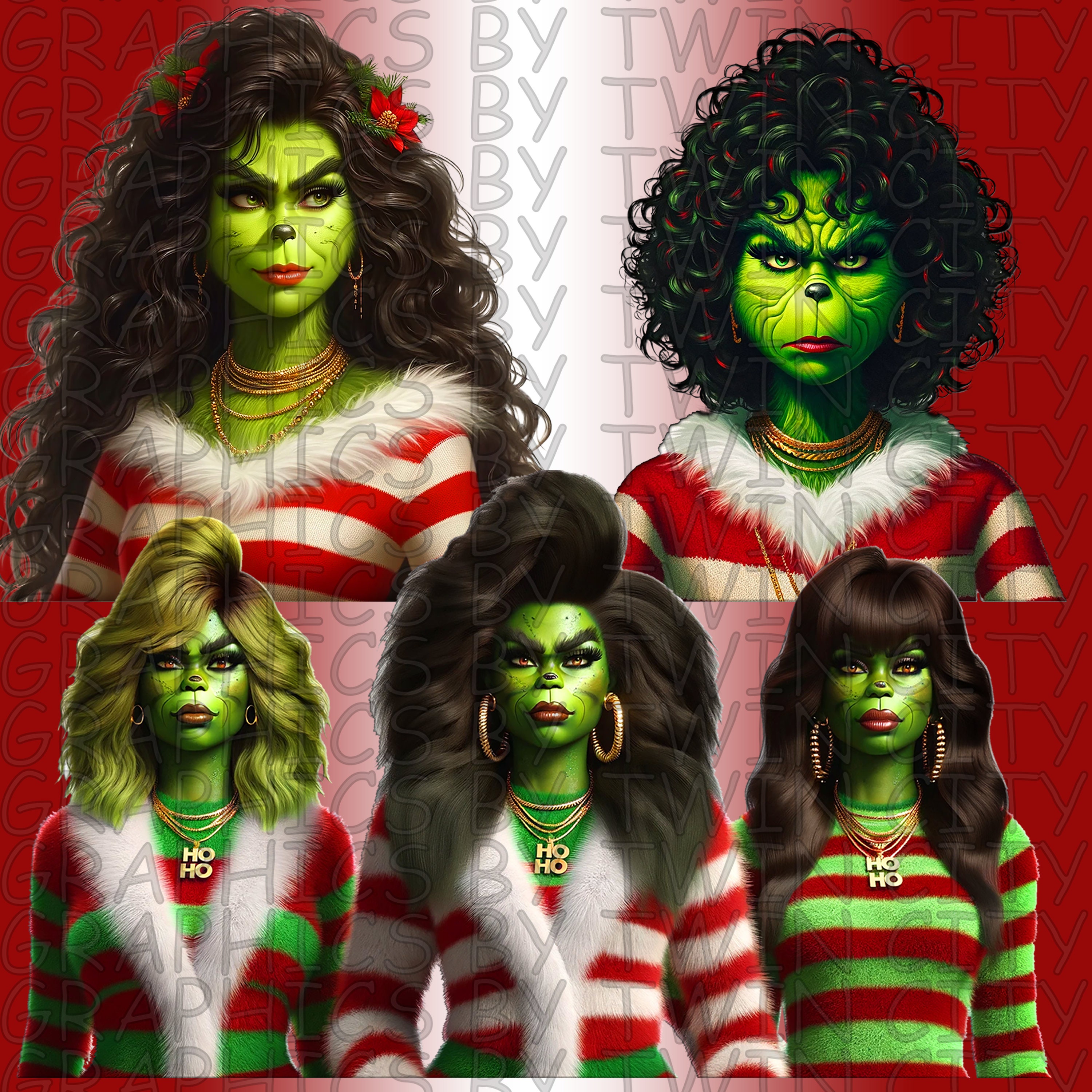 Grinch Digital Bundle PNG - Etsy
