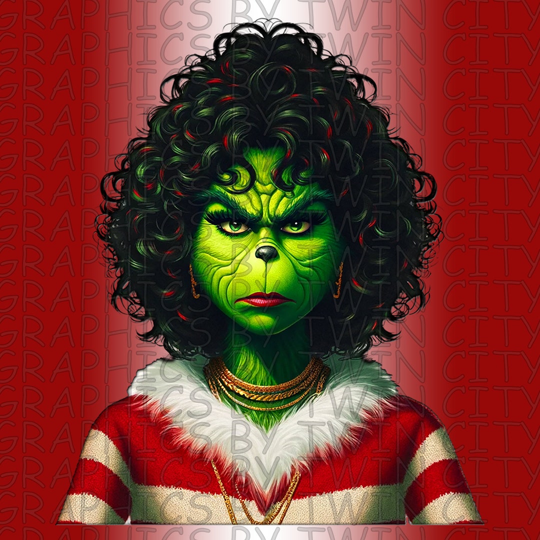 Grinch Girl PNG - Etsy