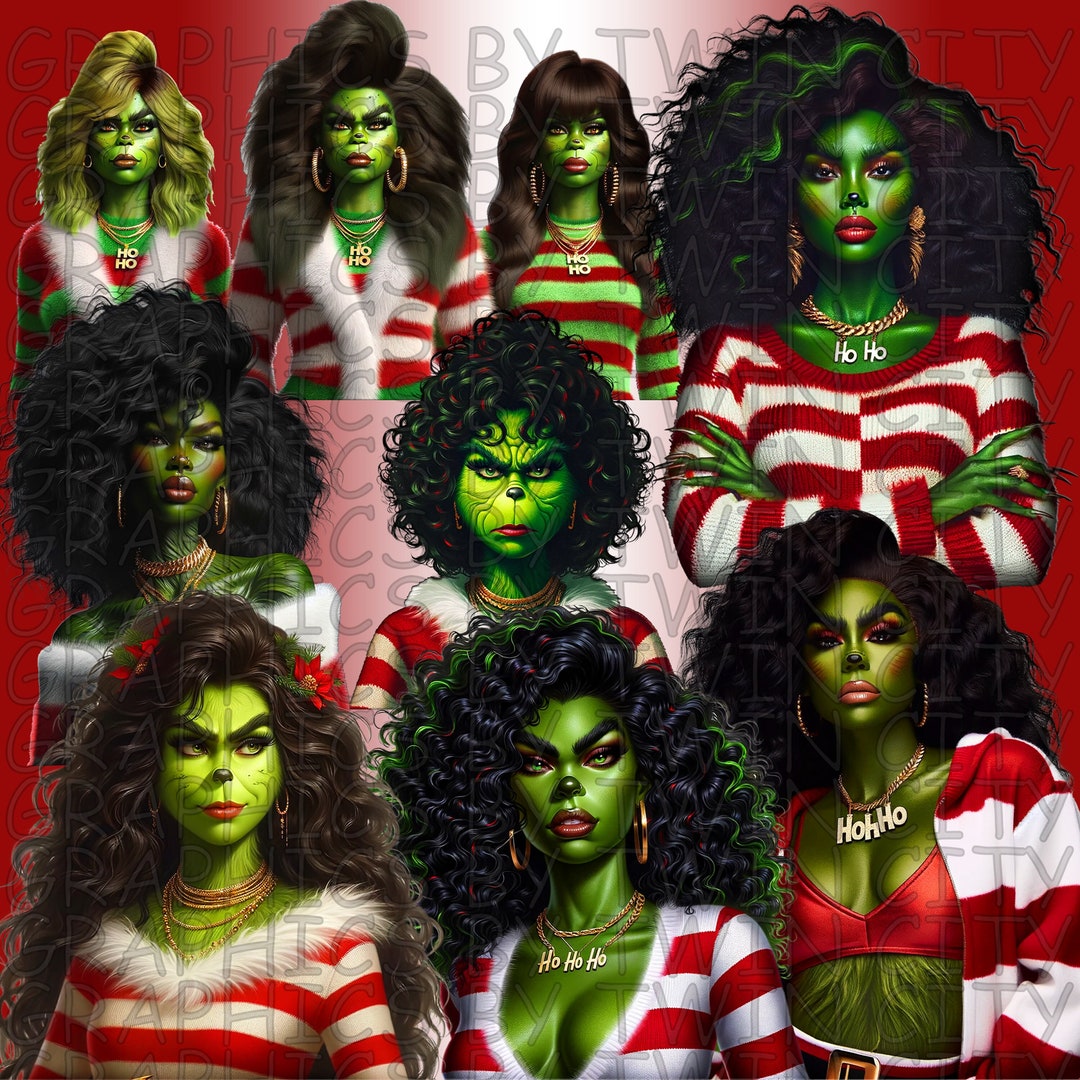 Grinch Digital Bundle PNG - Etsy