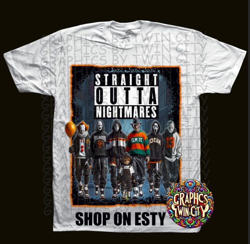 Straight Outta Nightmares PNG - Etsy
