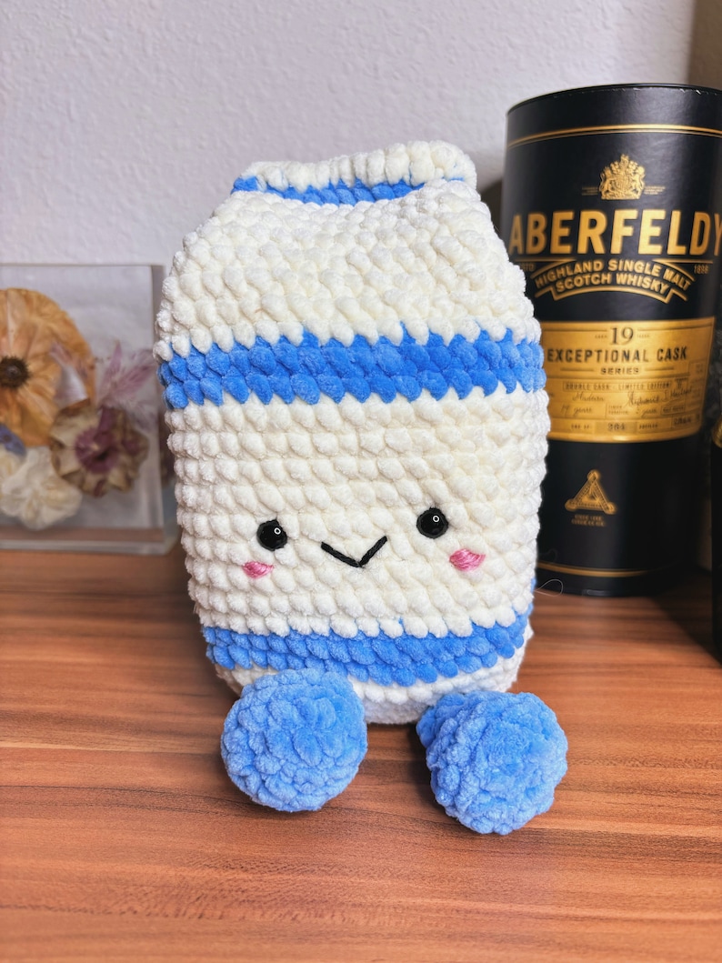 PATTERN/INSTRUCTIONS Milk Carton, Amigurumi Pattern, Milk Carton ...