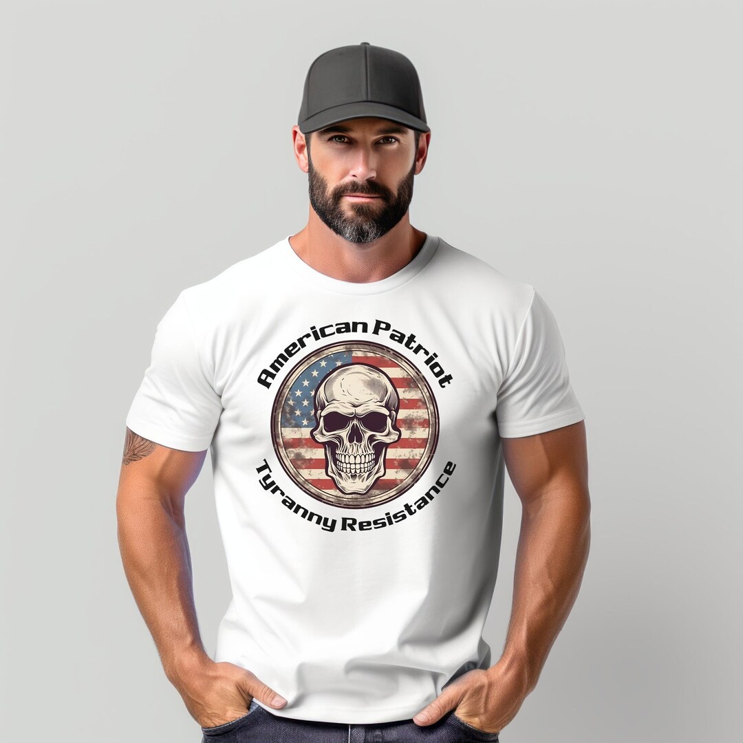 Tyranny Resistance T-shirt: Patriotic Skull Flag Tee - Etsy