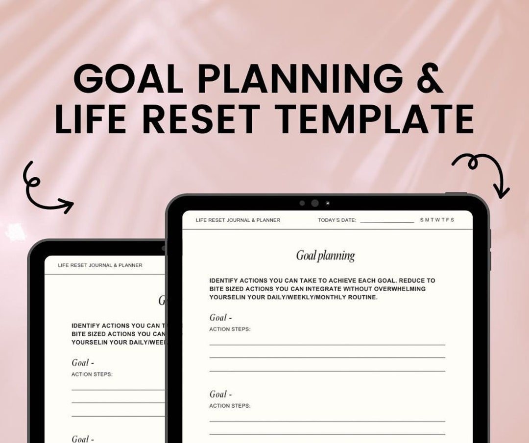 Life Goal Setting Planning Workbook , Vision Board Dreams Productivity ...