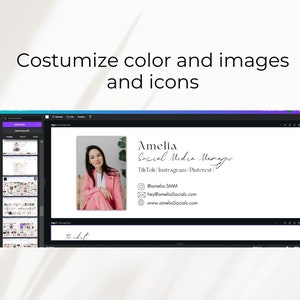 Editable Email Signature Template in Canva for Gmail Outlook Html ...