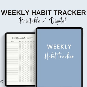 Daily Weekly Habits Tracker, Motivation Goal Everyday Challenge ...