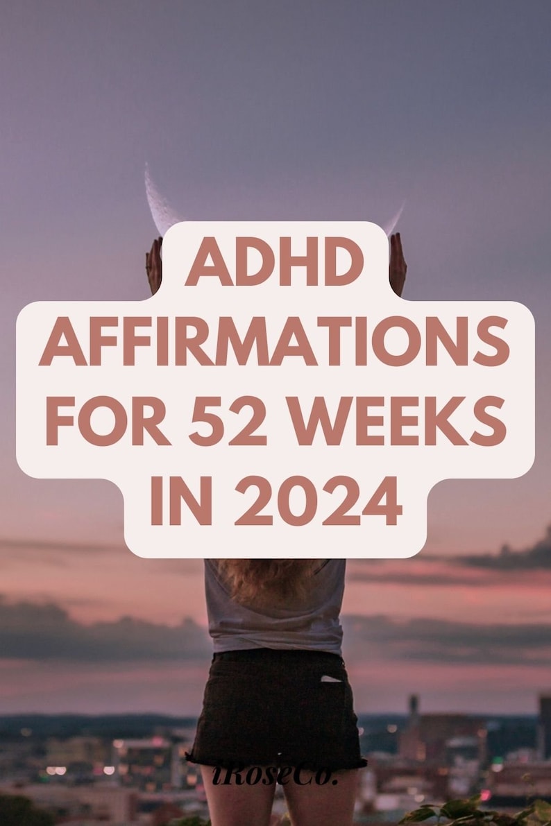 52 ADHD Positive Affirmations Cards Acceptance Post Diagnosis ...