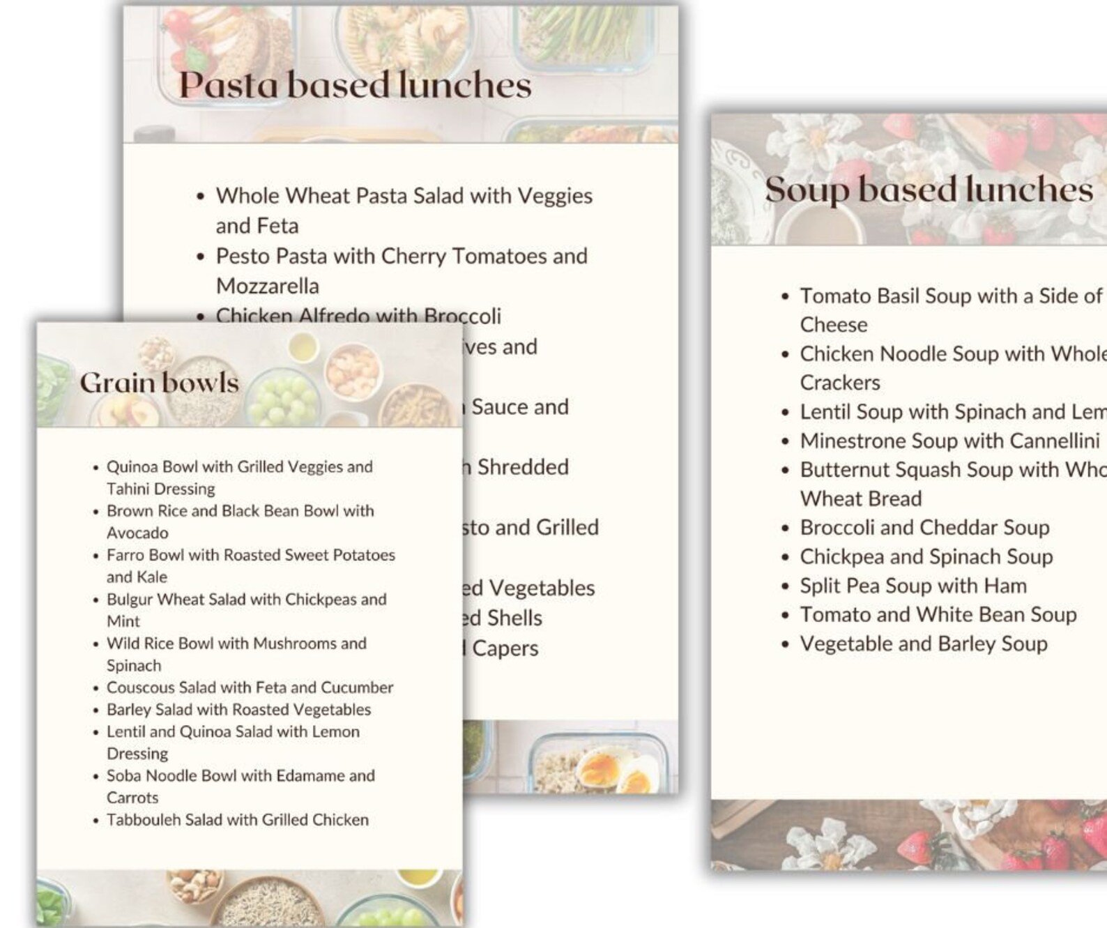 Adult Office School Lunches Idea for Meal Prep and Healthy Eating ...