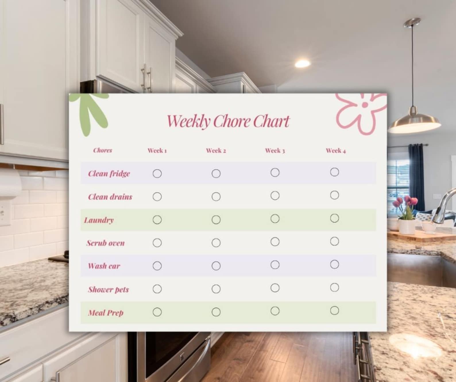 ADHD Daily Chore Chart With Reward System Printable Chore Tracker for ...
