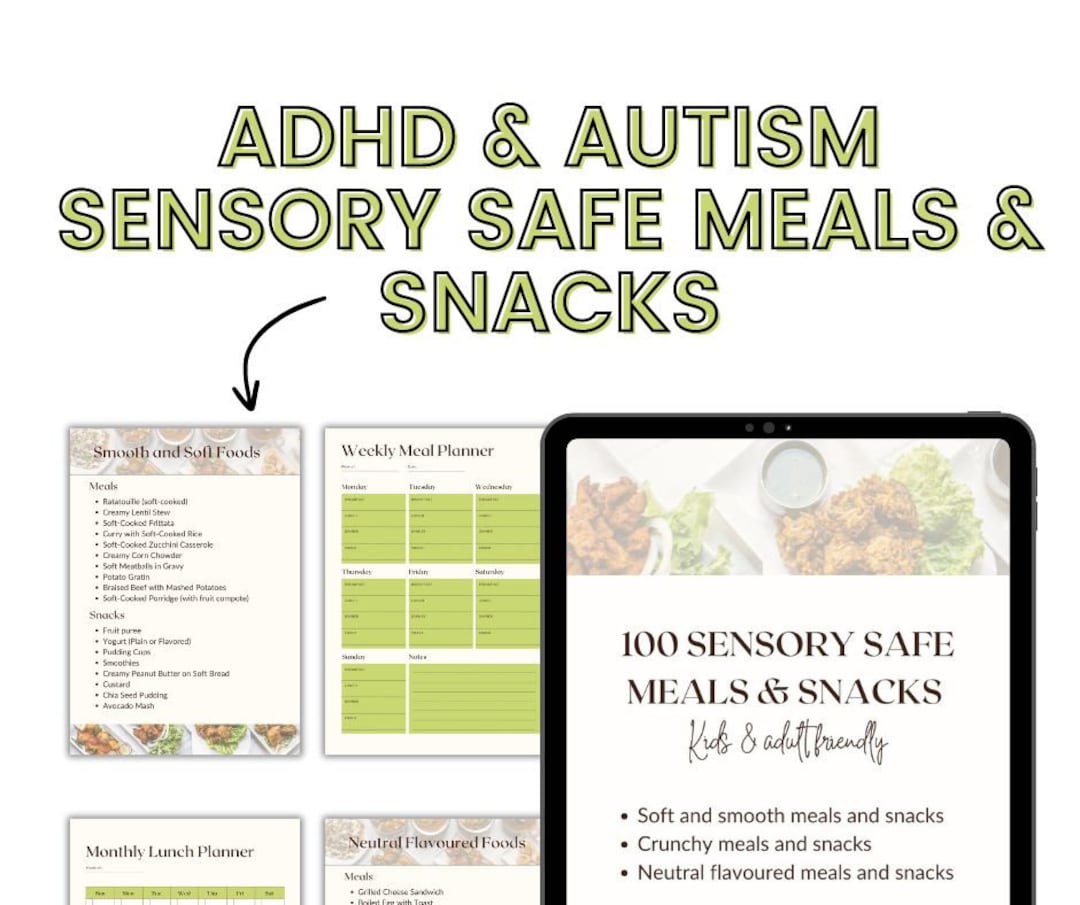 Autism Sensory Safe Meals 100 Meals and Snacks for Children Teen N ...