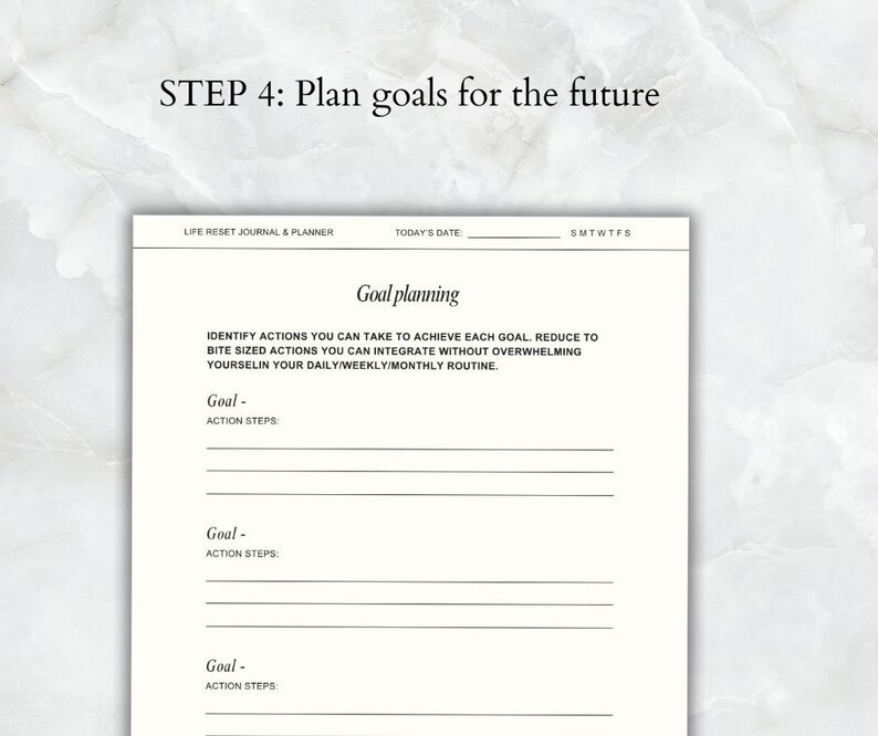 ADHD Goal Planning Adult ADHD Printable Templates for Procrastination ...