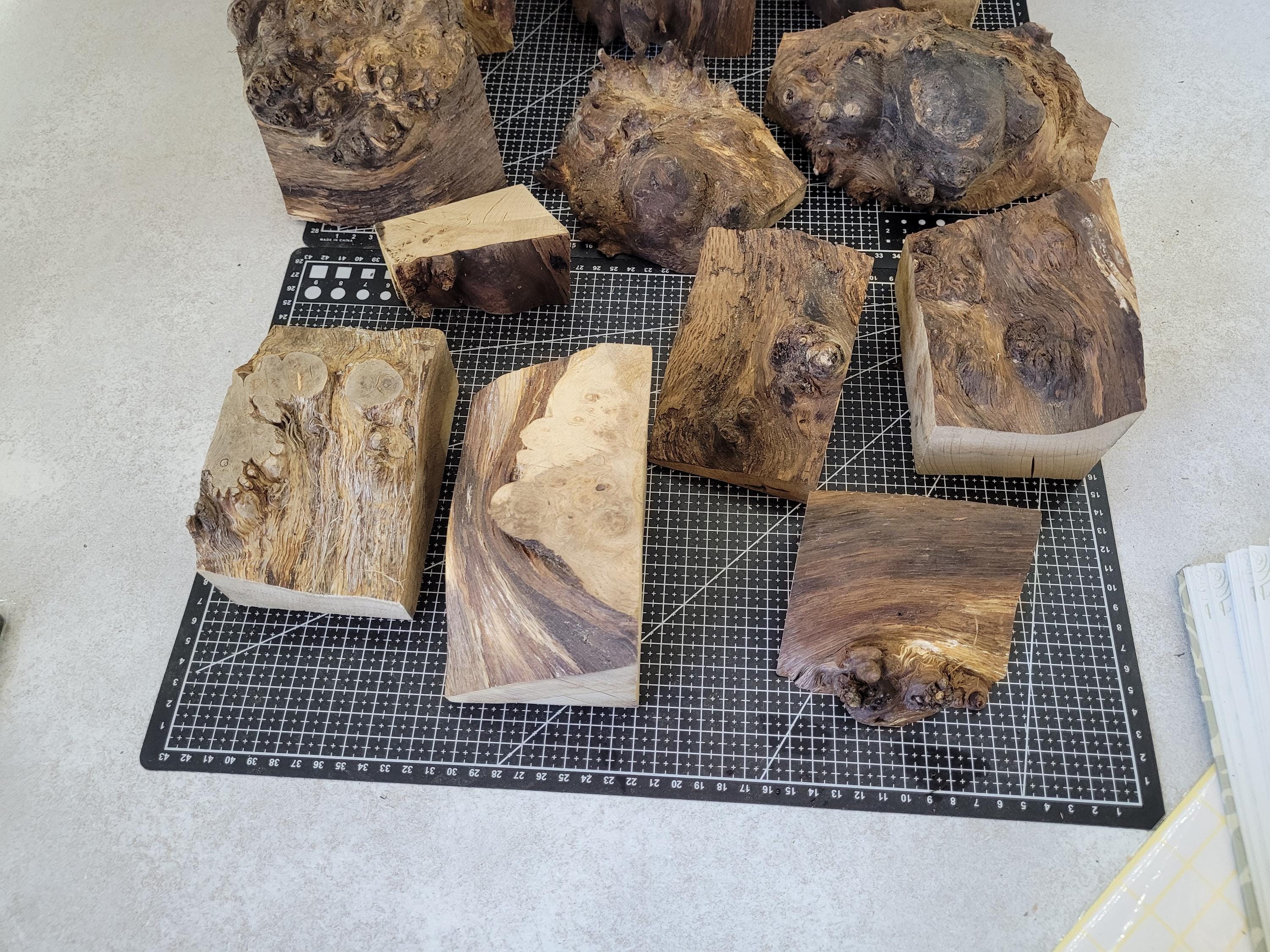 Root Wood Sections Set Live Edge Creative Burl Buds Epoxy Resin ...