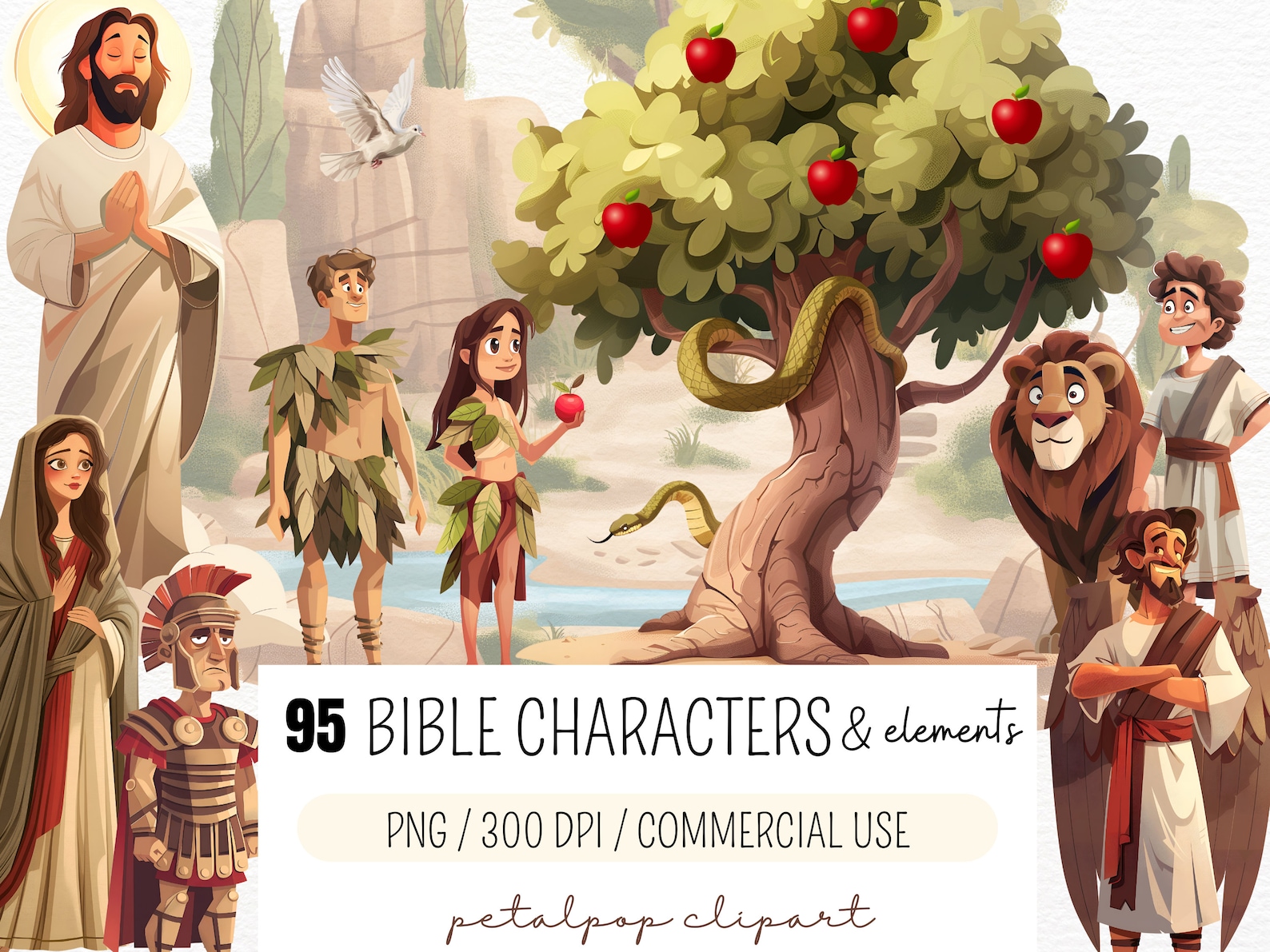 Bible Characters Clipart, Biblical Graphics, Bible Stories, Christian ...