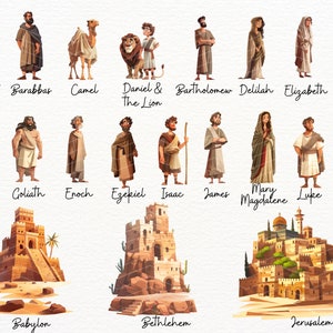 Bible Characters Clipart, Biblical Graphics, Bible Stories, Christian ...