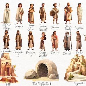 Bible Characters Clipart, Biblical Graphics, Bible Stories, Christian ...