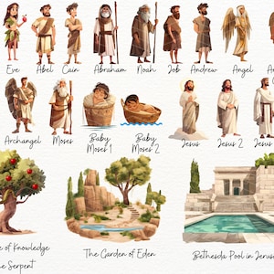 Bible Characters Clipart, Biblical Graphics, Bible Stories, Christian ...