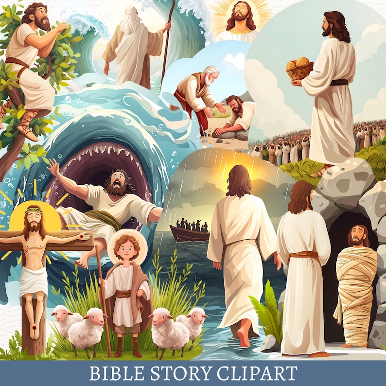 Bible Story Clipart, Bible Character Clipart, New and Old Testament ...