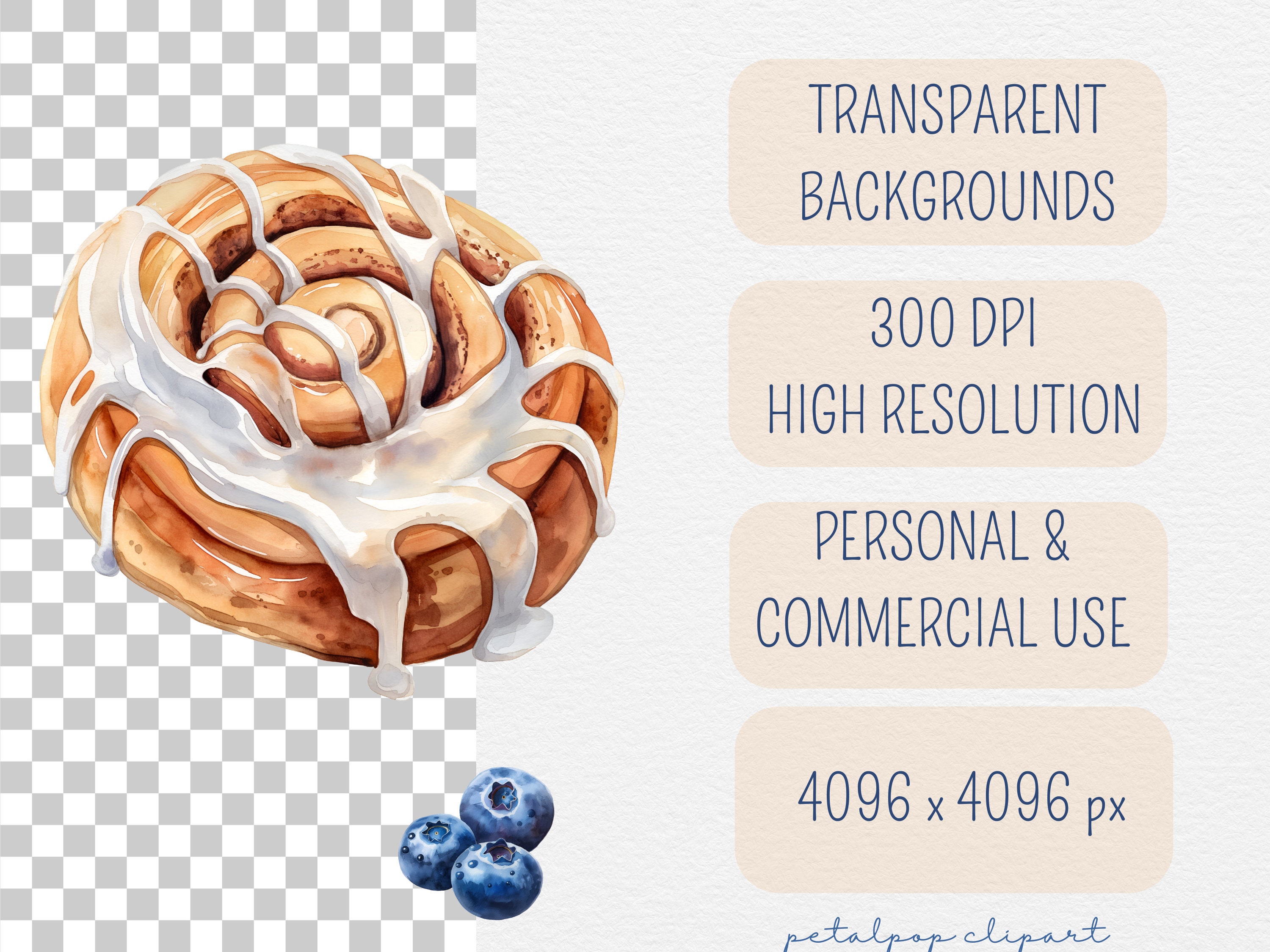 Breakfast Clipart, Pastry Clipart, Baking Png, Blueberries, Bread ...