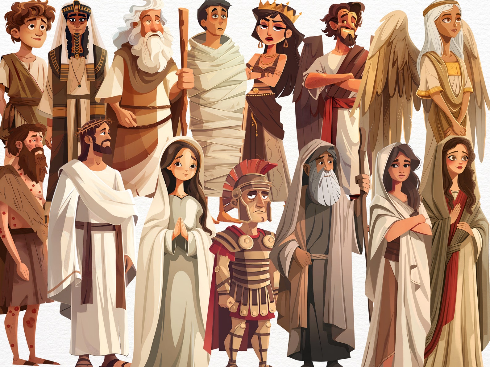 Bible Characters Clipart, Biblical Graphics, Bible Stories, Christian ...