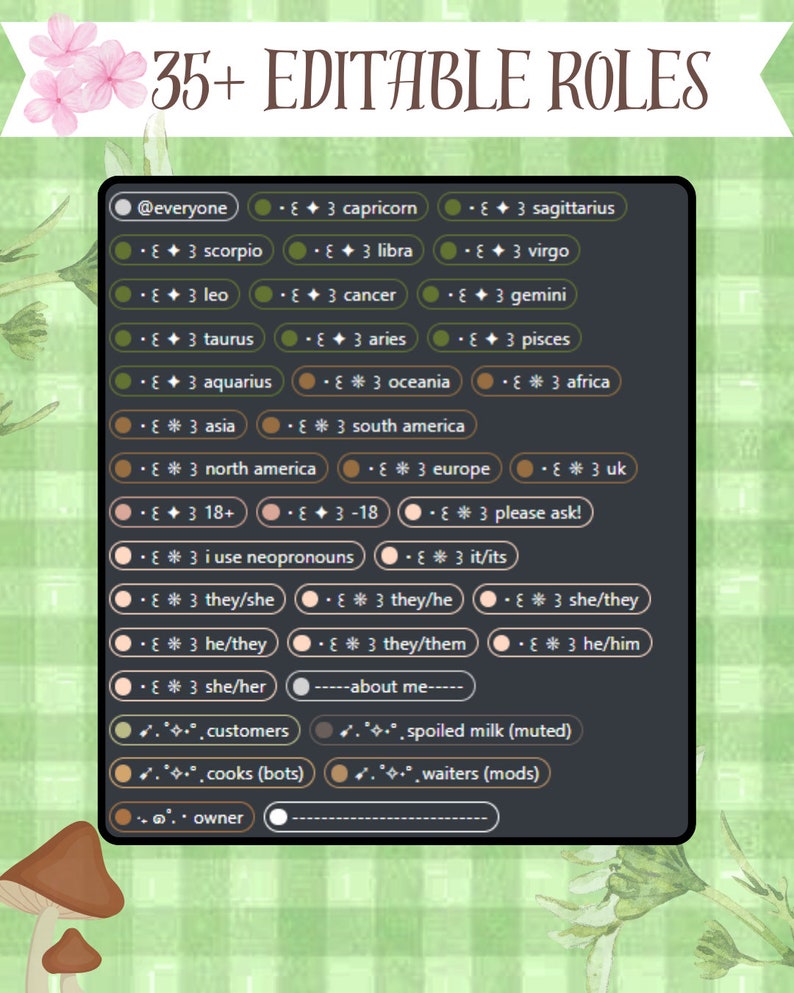 Cottagecore Themed Discord Server Template for Studying, Twitch ...