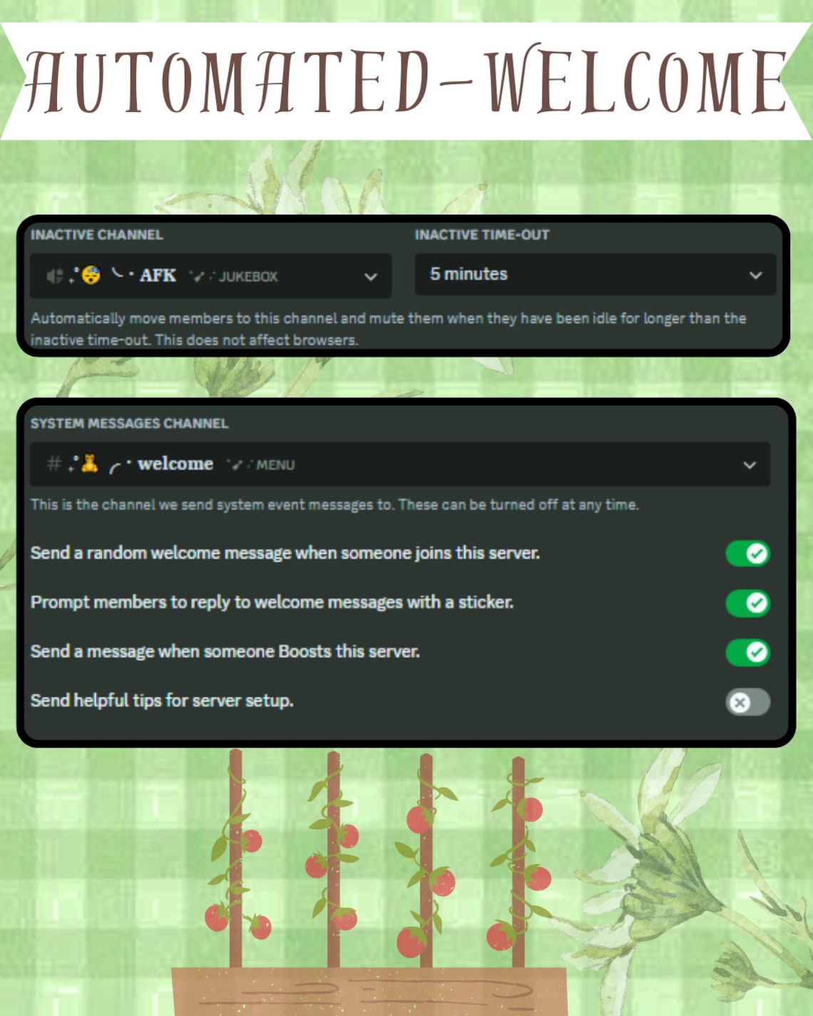 Cottagecore Themed Discord Server Template for Studying, Twitch ...