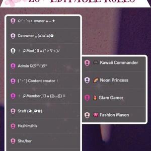 Pink Aesthetic E-girl Discord Server Template (digital Download) - Etsy