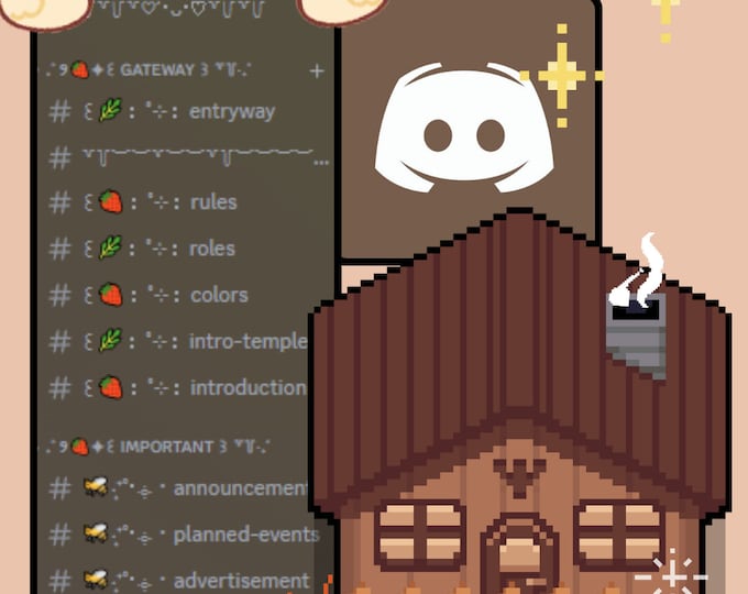 Grunge Gothic Discord Server Template: Customizable Community (instant ...