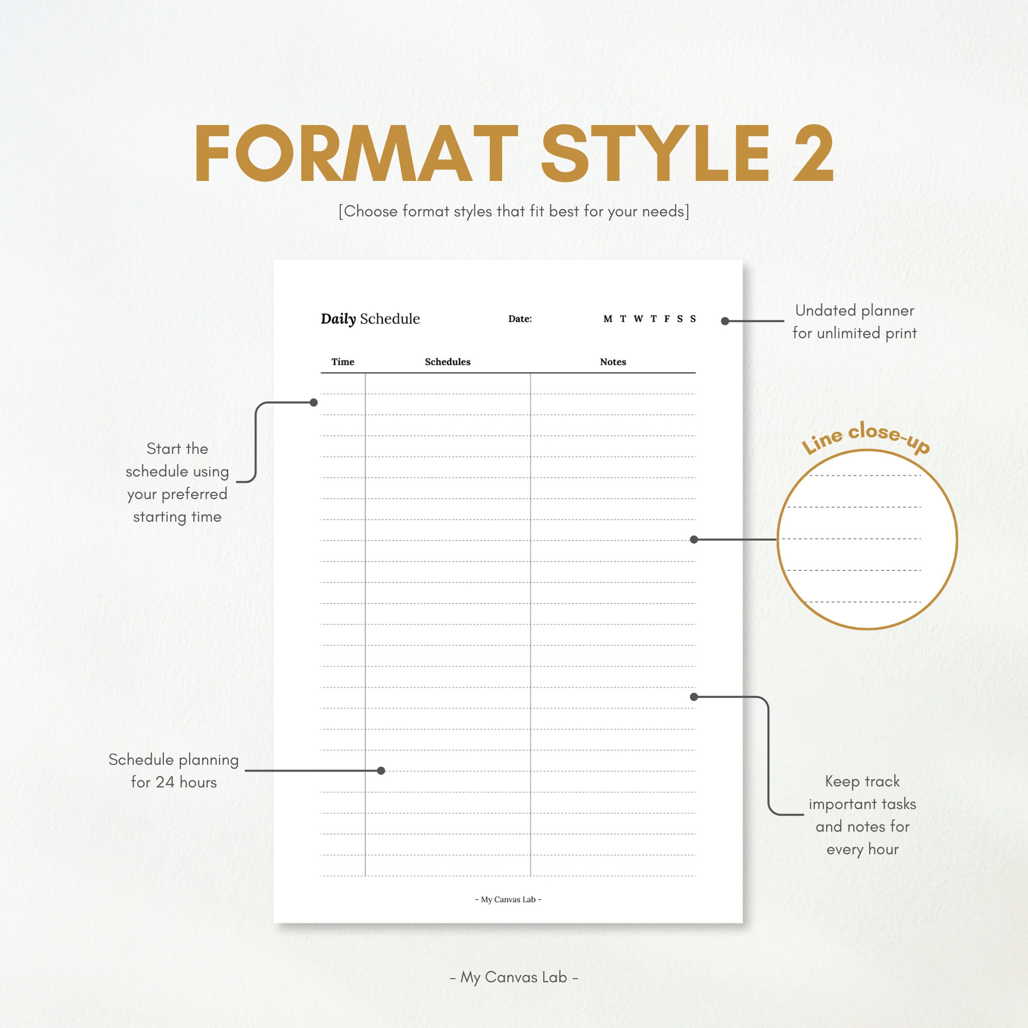 Printable Daily Time Blocking Template, Hourly Planner, Custom Time ...