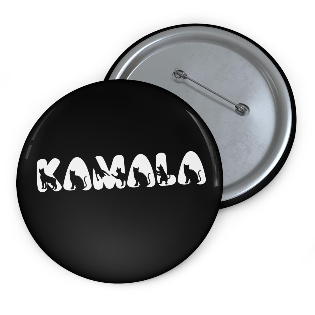 Childless Cat Lady for Kamala Pin Buttons, Childless Cat Lady Kamala ...