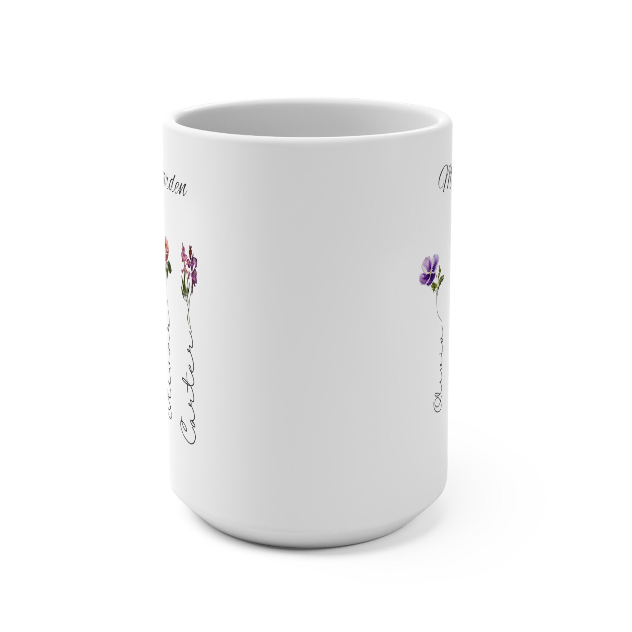 Birth Month Flower For Moms Garden Mug Personalized Birth Flower Mug