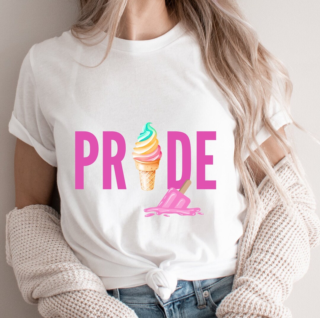 Gay Ice Cream Comfort Colors Shirt LGBTQ Gay Pride Rainbow Shirt Gift ...