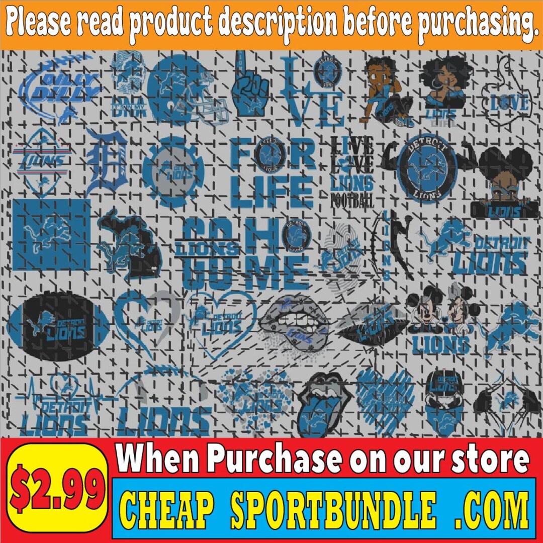 50 Files Detroit-lions Football Teams Svg, Detroit-lions Svg, N F L ...