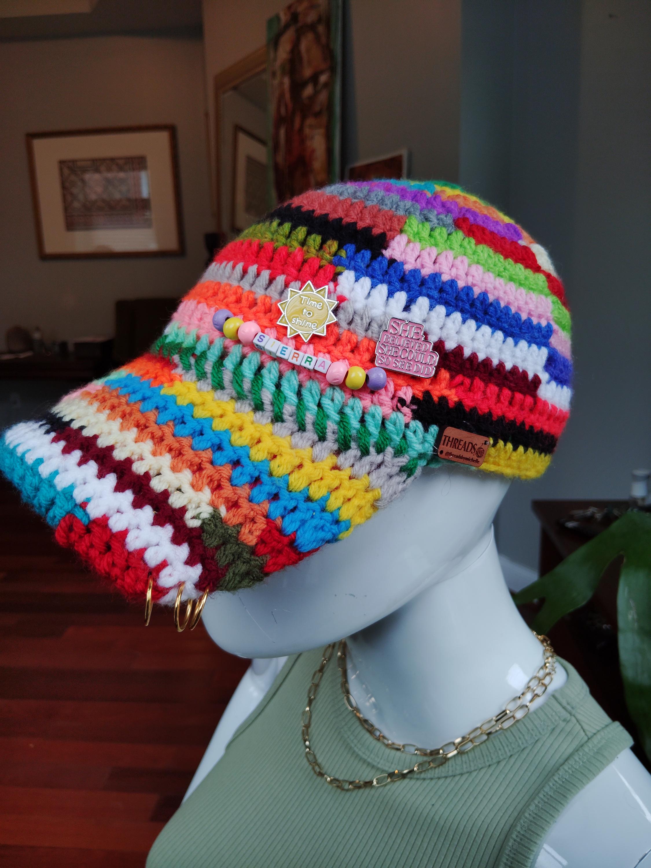 Custom Scrap Crochet Baseball Cap - Made to Order - Etsy
