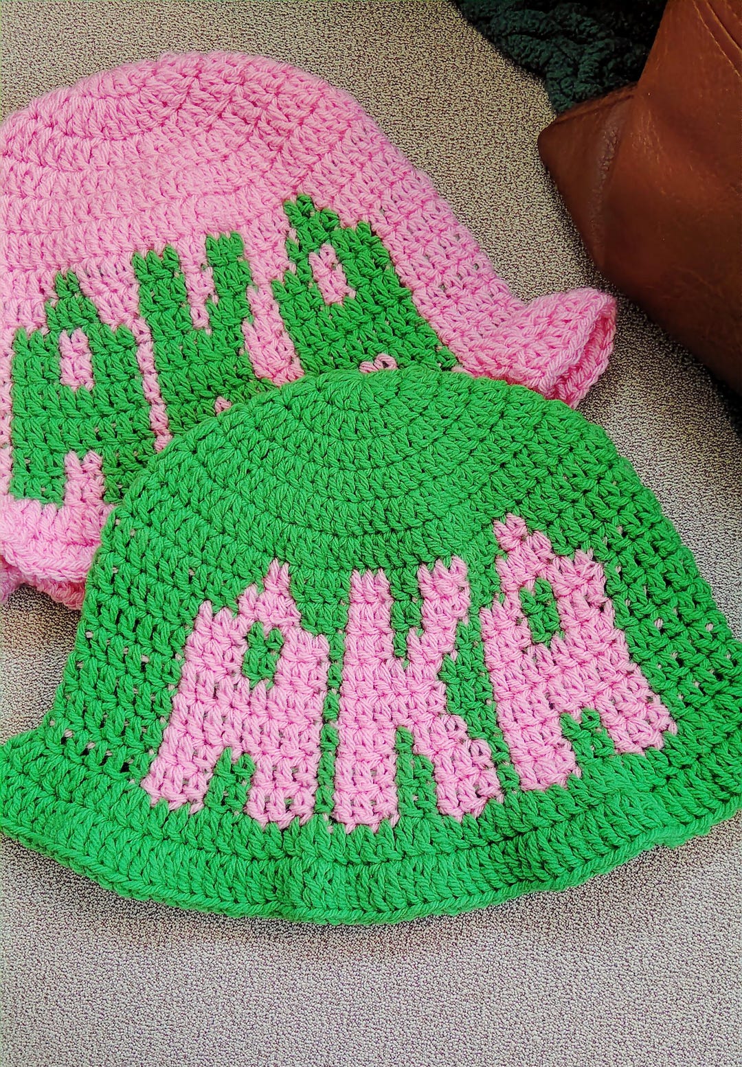 AKA CROCHET BUCKET - Custom-made Bucket Hat - Etsy