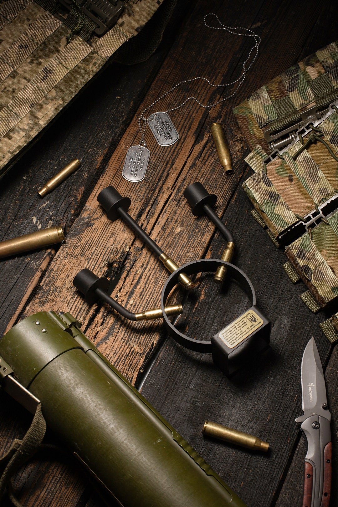 Trident Candlestick Ukrainian Trophy Ukraine Candle Holder Set of 3 ...