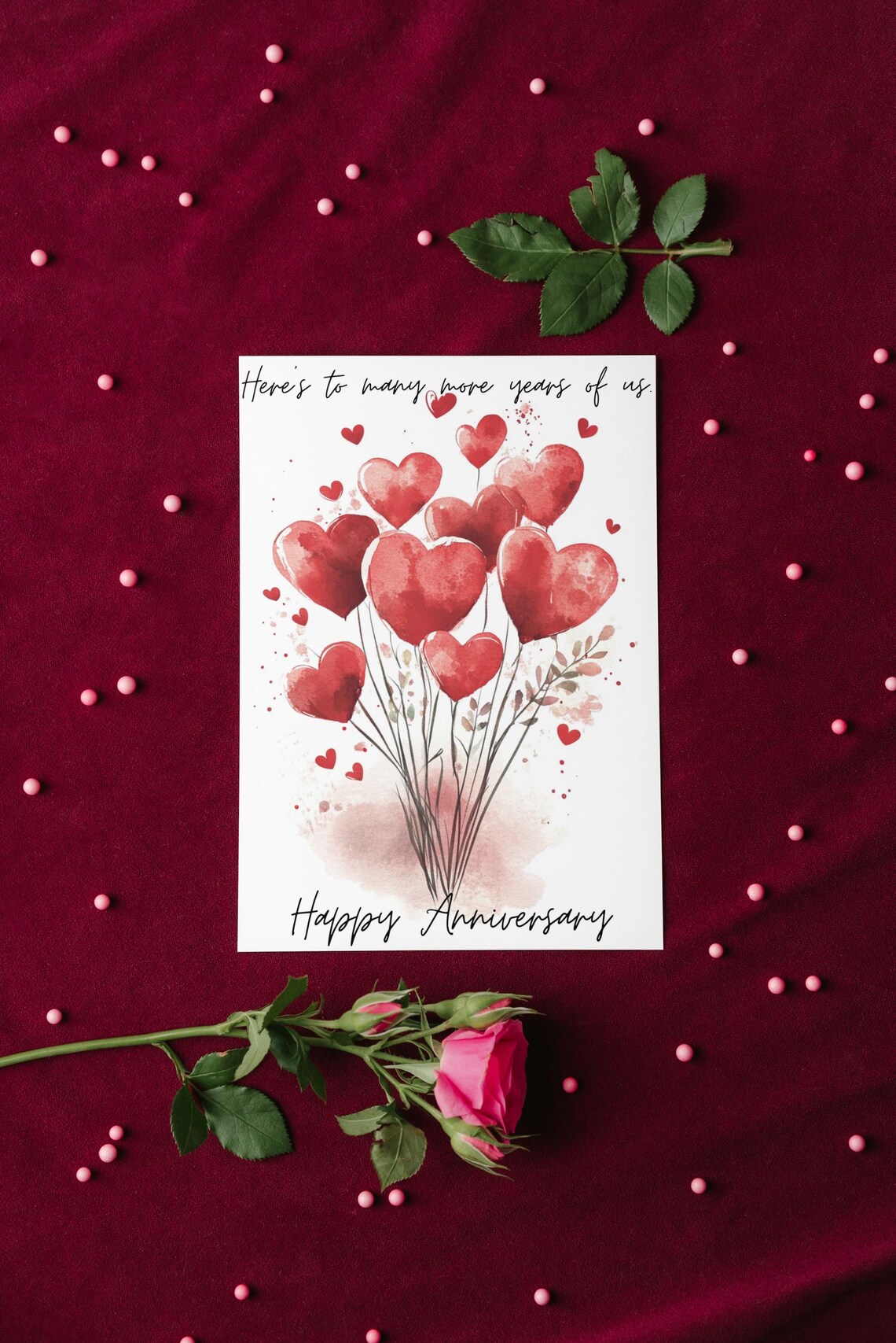Happy Anniversary! "here's to Many More Years of Us", Digital ...