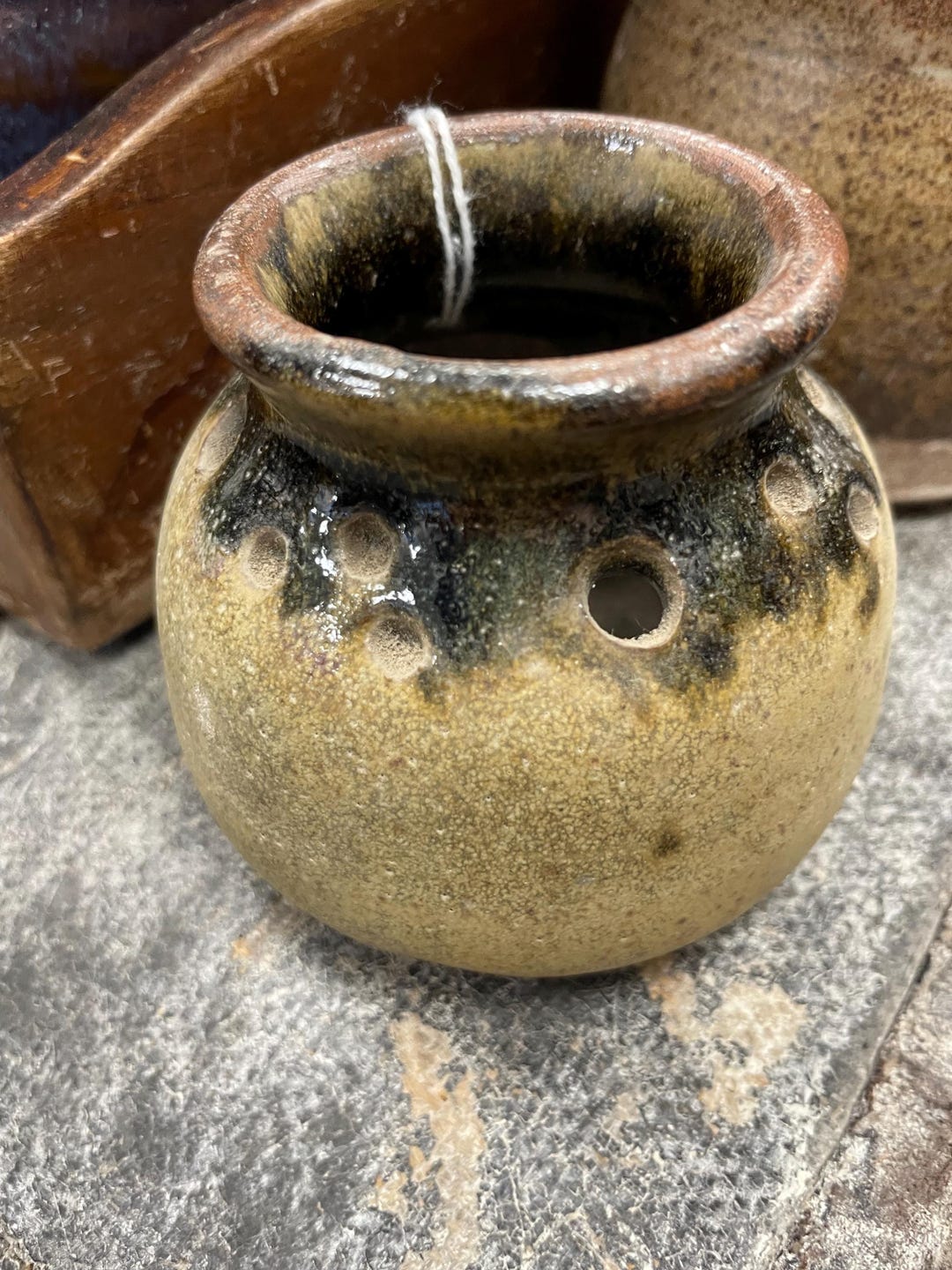 Welsh Studio Pottery Llanarth Pottery Unique Pot - Etsy