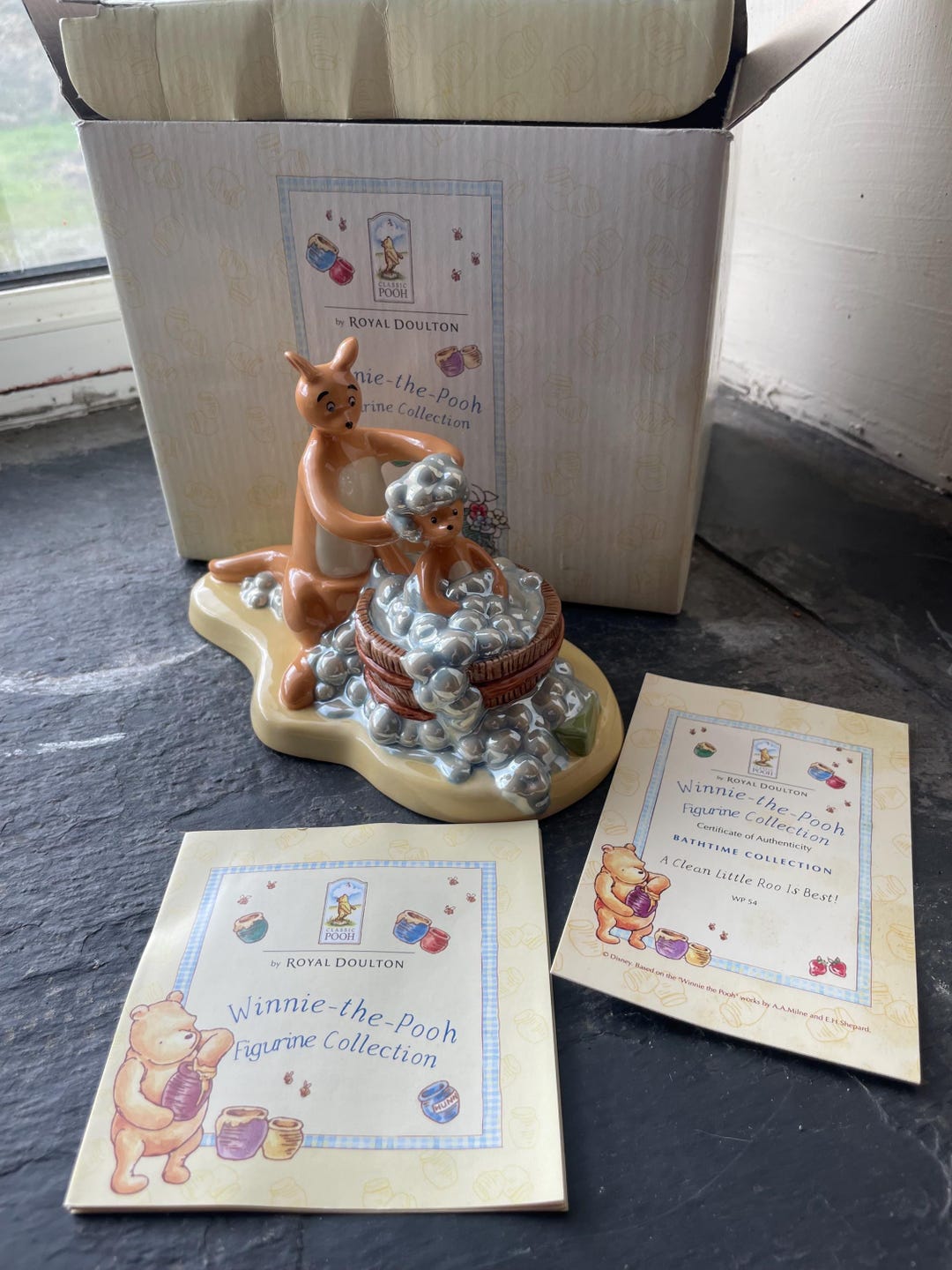 Vintage Royal Doulton Winnie the Pooh Figurine: A Clean Little Roo - Etsy