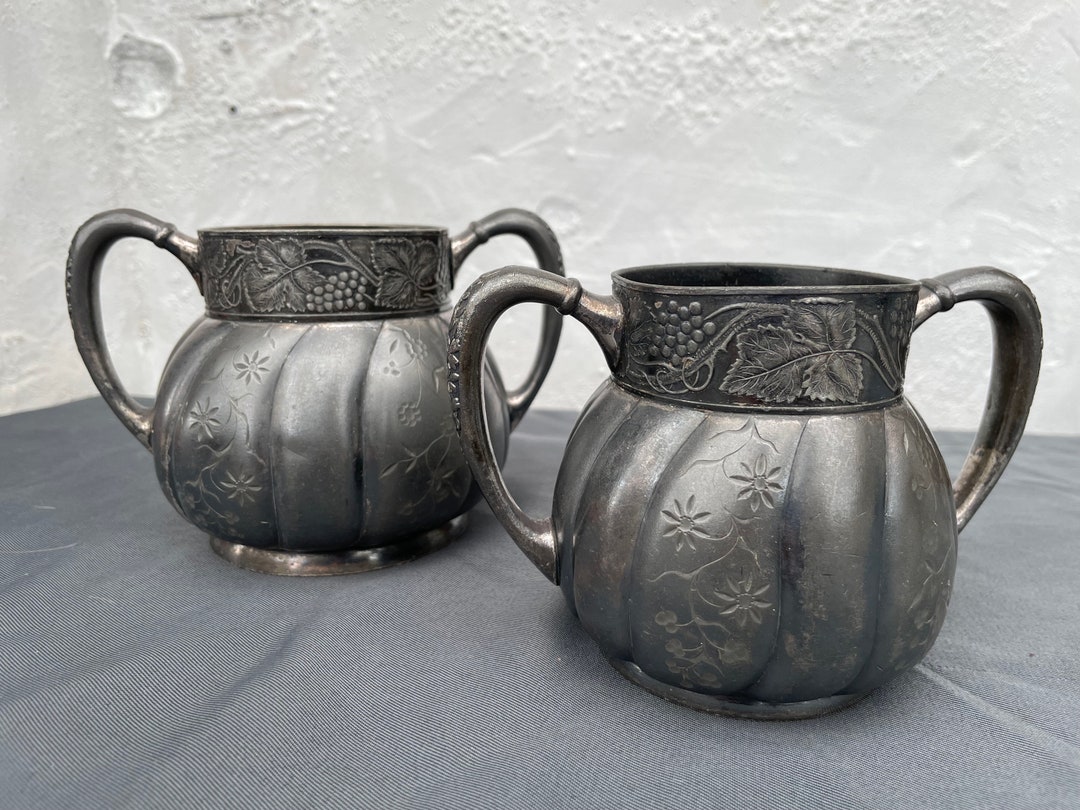 Victorian Pewter Creamer Jugs - Etsy