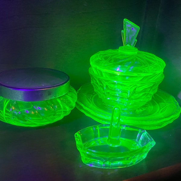 Glass Dresser Set - Etsy