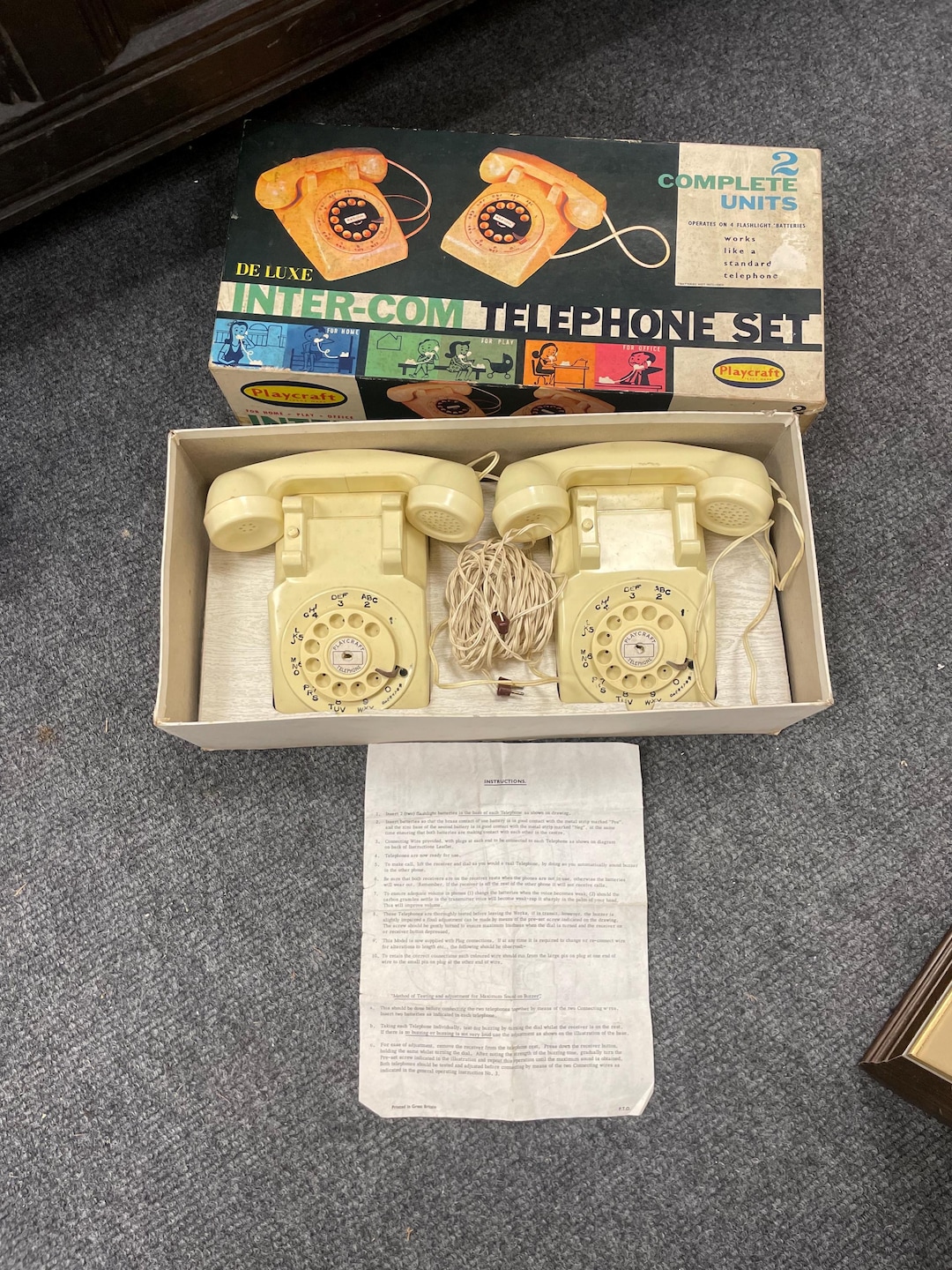 Vintage 1960s Playcraft Telephone Intercom System - Boxed - Etsy