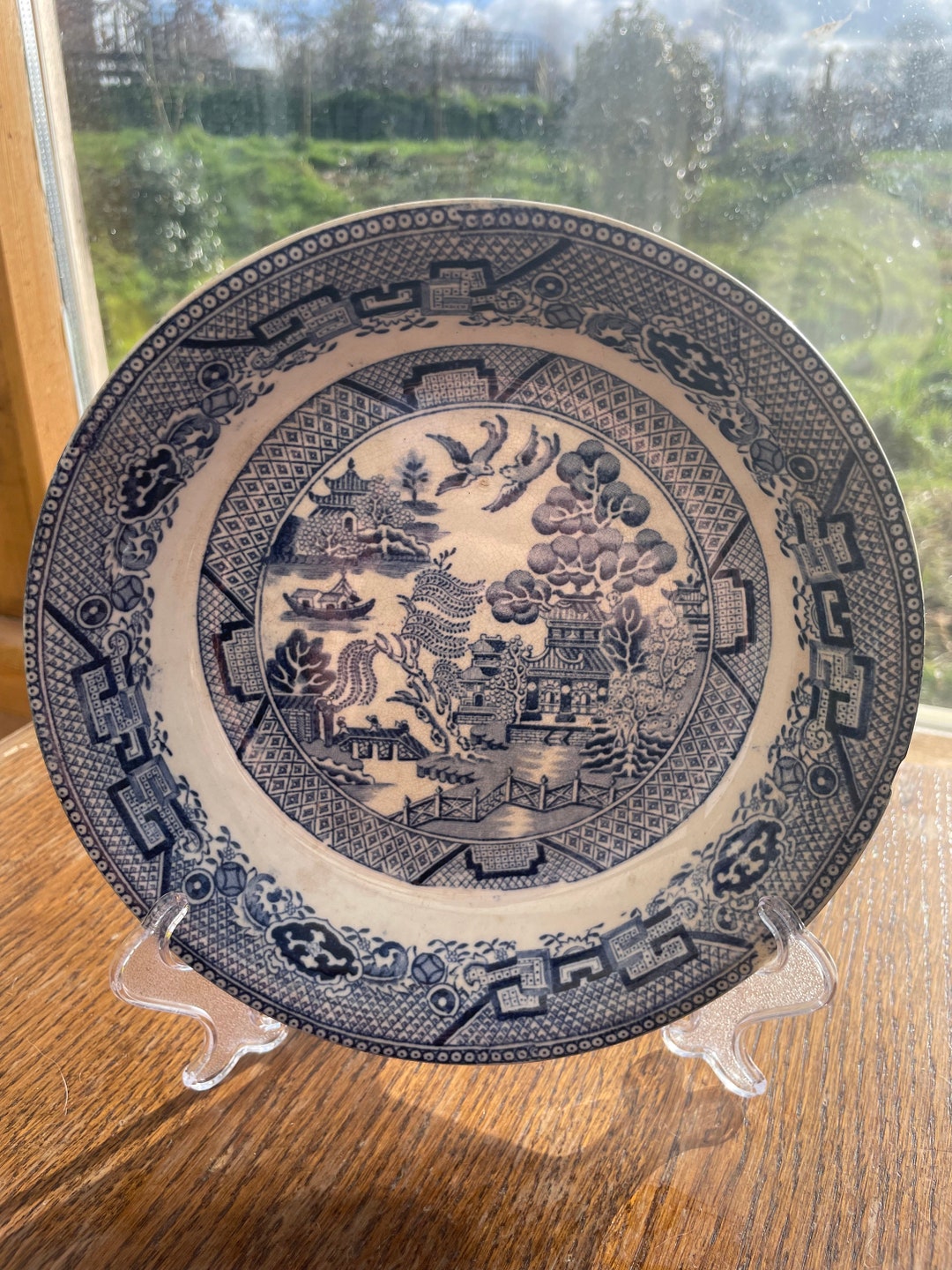 Victorian Willow Pattern Ornamental Bowl - Etsy