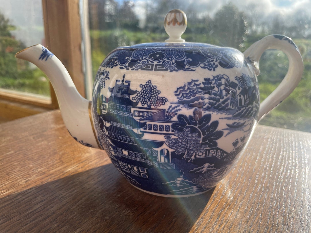 Caughley Porcelain Teapot Circa 1800s - Etsy UK