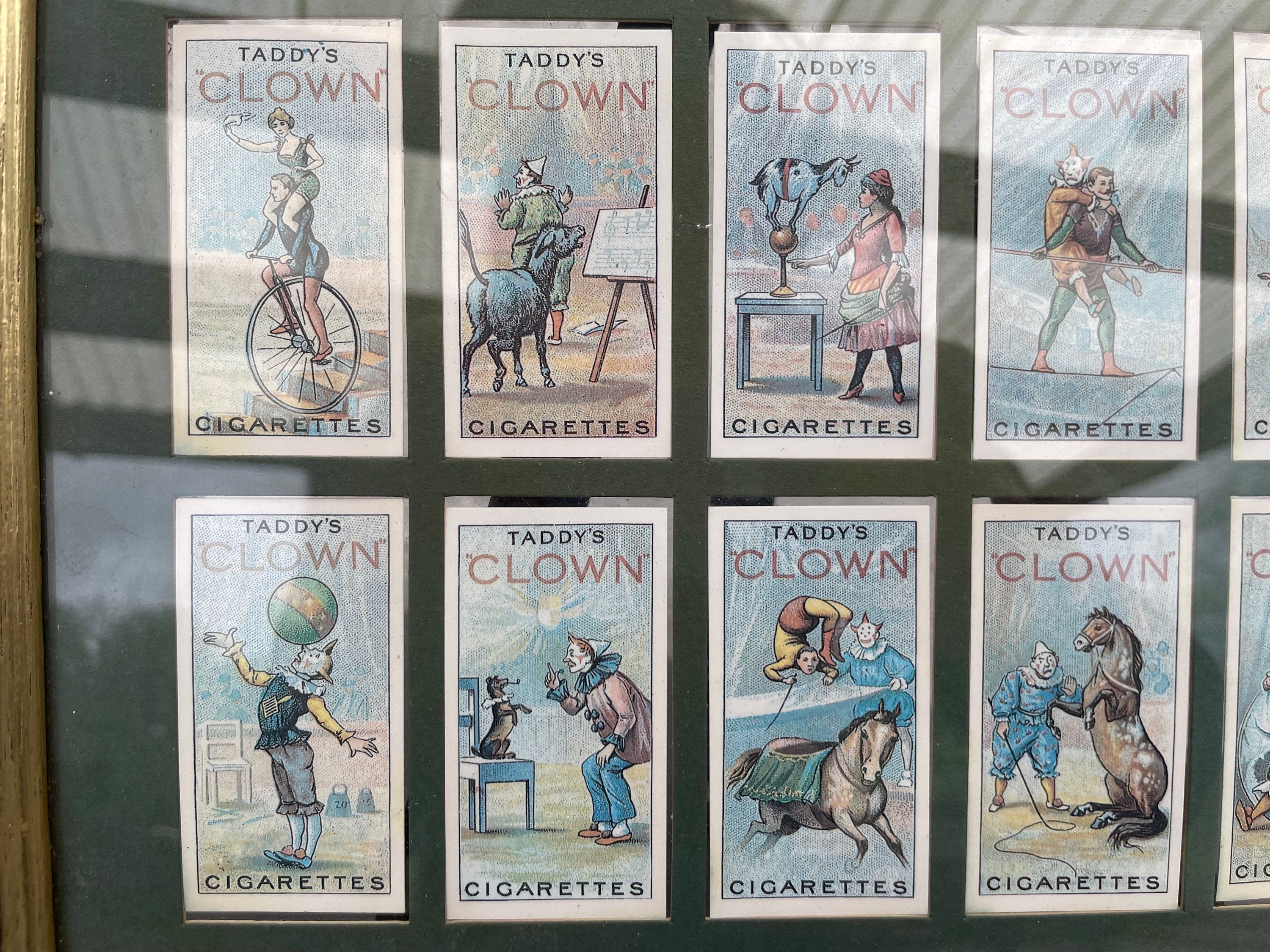 A Full Set of Framed Taddy Clown Cigarette Cards - Etsy