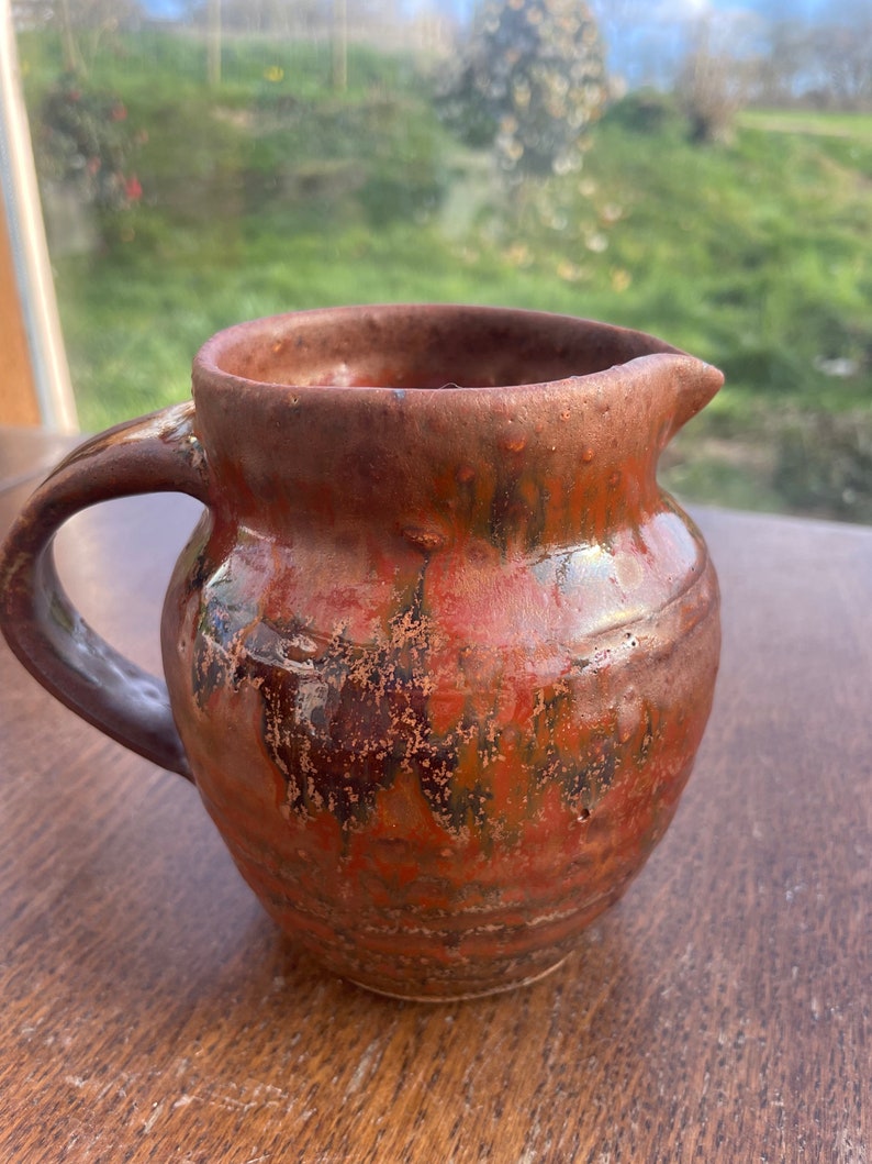 Vintage Hand Thrown Studio Art Pottery Jug - Etsy