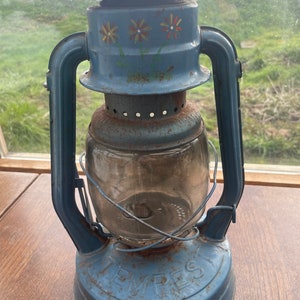 Chalwyn Tempest Storm Lamp Painted in a Folk Art Style - Etsy