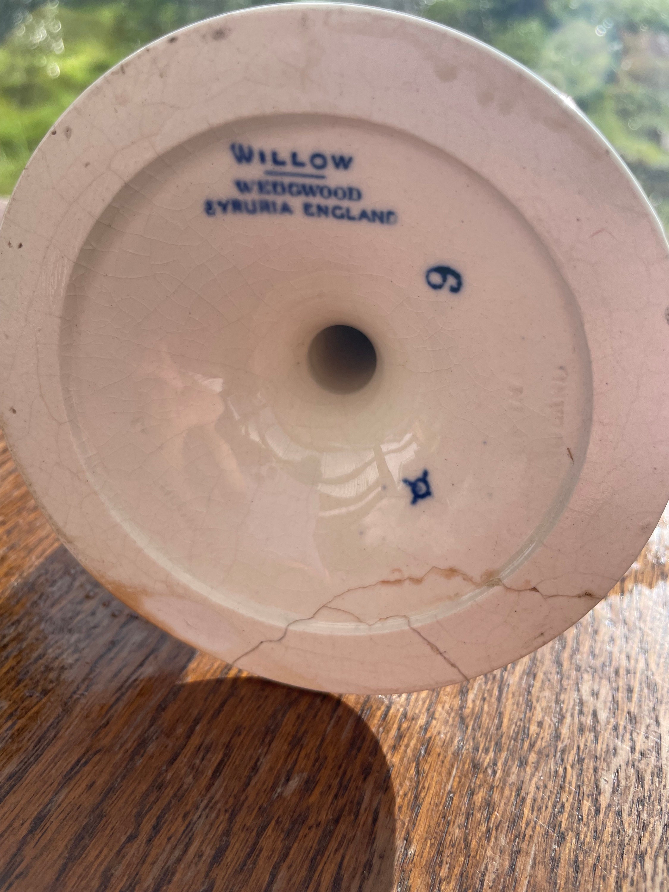 Wedgwood Blue and White Willow Pattern Ceramic Candlestick - Etsy